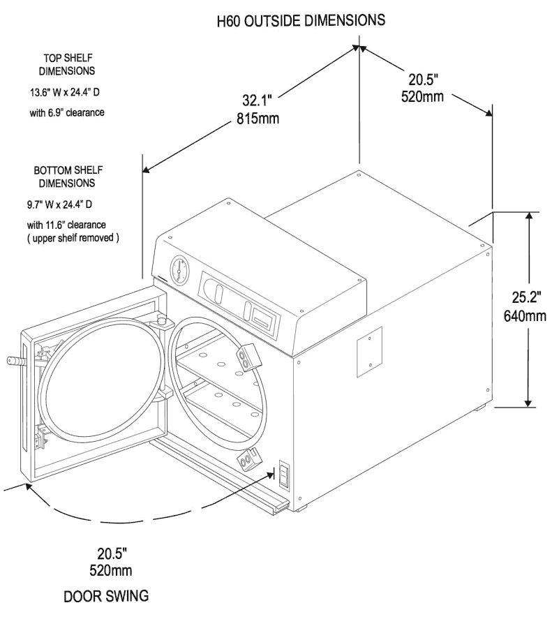 Autoclaves: 60L Benchtop Steam Autoclave
